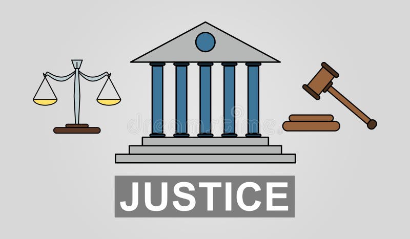Concept of justice stock illustration. Illustration of court - 119220271