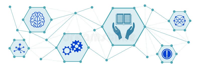 Concept of knowledge stock illustration. Illustration of connection ...