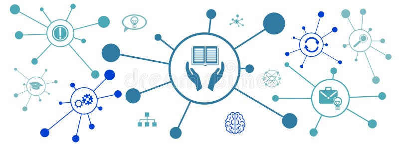 Concept of knowledge stock illustration. Illustration of knowledge ...