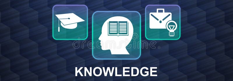 Concept of knowledge stock illustration. Illustration of experience ...