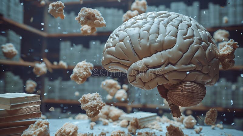 Concept of Knowledge, Philosophy Education with Book and Human Brain ...