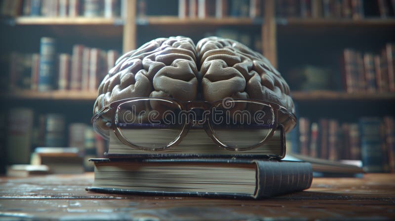 Concept of Knowledge, Philosophy Education with Book and Human Brain ...