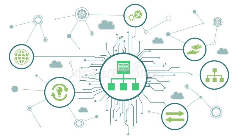 Concept of Knowledge Sharing Stock Illustration - Illustration of ...