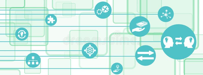 Concept of Knowledge Sharing Stock Illustration - Illustration of ...