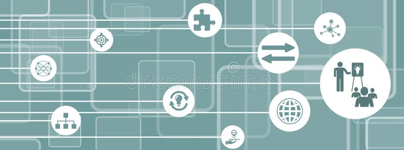 Concept of Knowledge Sharing Stock Illustration - Illustration of icon ...