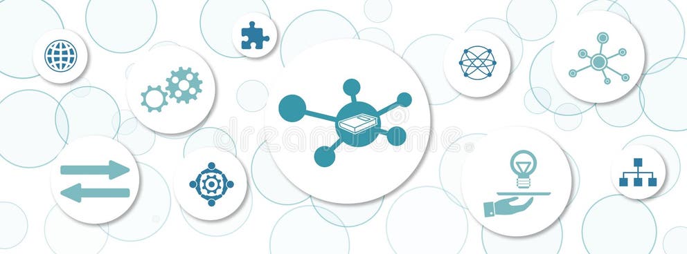 Concept of Knowledge Sharing Stock Illustration - Illustration of icon ...