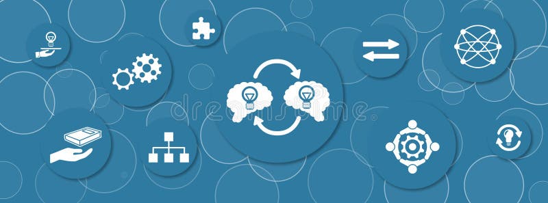 Concept of Knowledge Sharing Stock Illustration - Illustration of ...