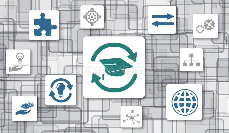 Concept of Knowledge Sharing Stock Illustration - Illustration of ...