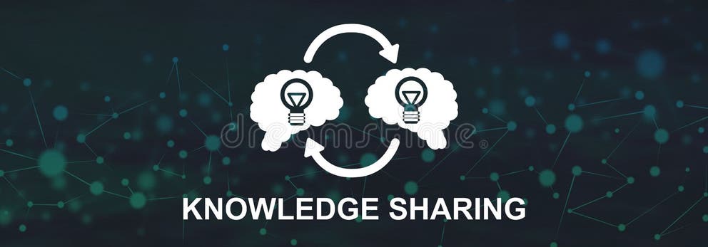 Concept of Knowledge Sharing Stock Illustration - Illustration of ...
