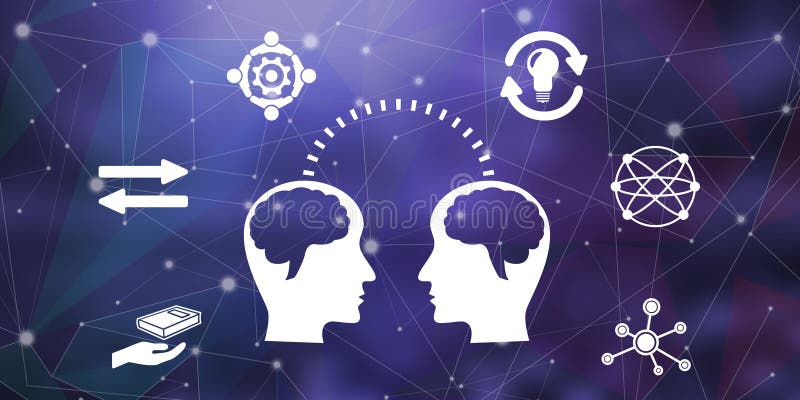 Concept of Knowledge Sharing Stock Illustration - Illustration of ...