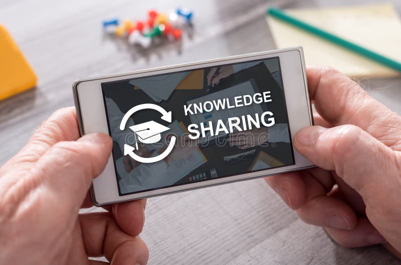 Concept of Knowledge Sharing Stock Image - Image of team, education ...