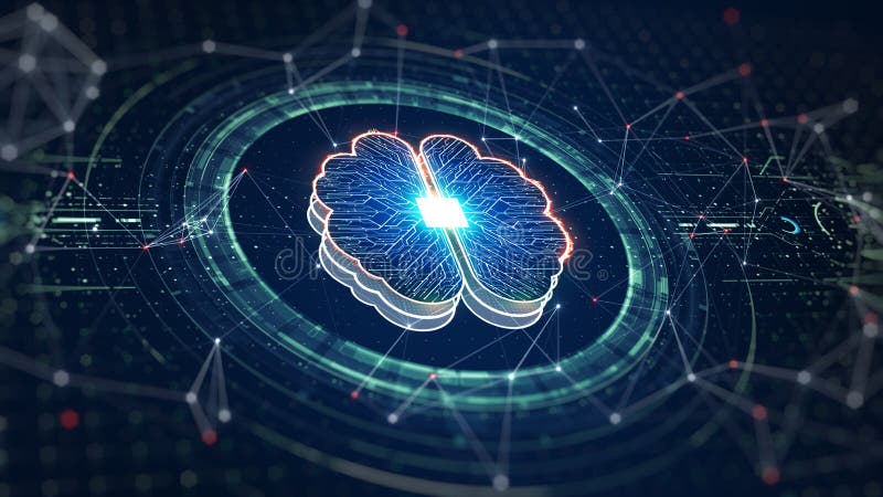 Concept Kunstmatige Intelligentie Stock Illustratie - Illustration of ...