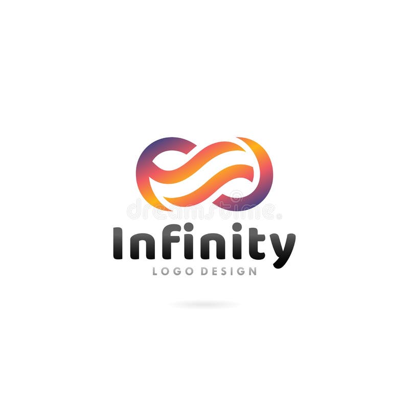 Infinity Limitless Cloud Wave Logo Stock Vector - Illustration of ...