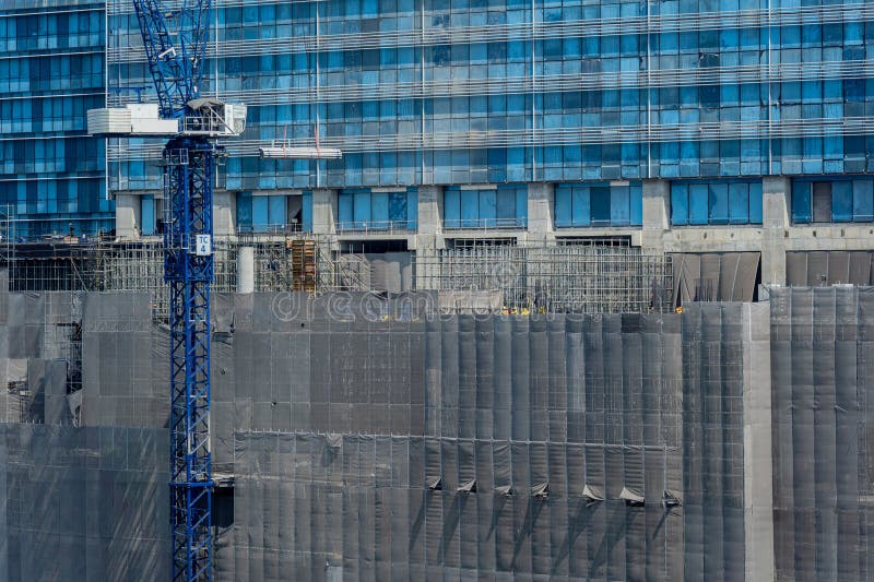 Concept of Laborers Working on Modern Construction Site Stock Image ...