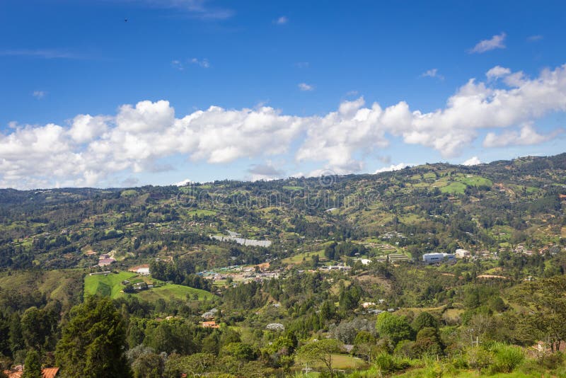 Colombian Landscapes. Green Mountains in Colombia, Latin America Stock ...