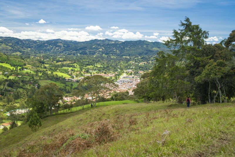 Colombian Landscapes. Green Mountains in Colombia, Latin America Stock ...