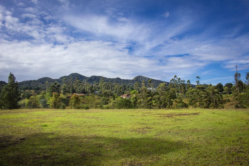 Colombian Landscapes. Green Mountains in Colombia, Latin America Stock ...