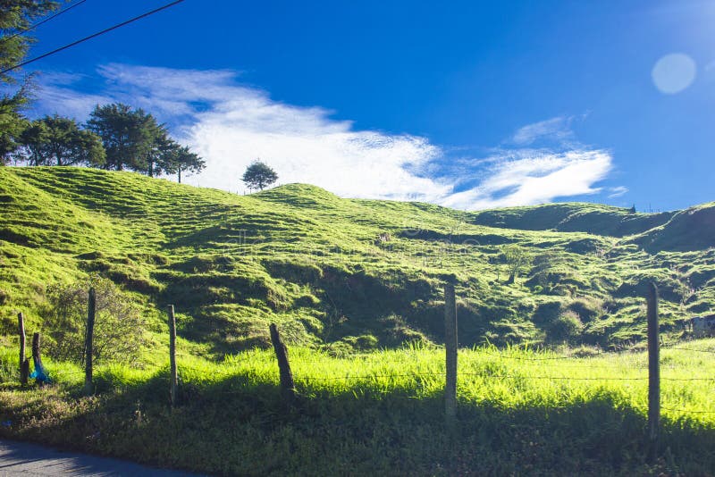Colombian Landscapes. Green Mountains in Colombia, Latin America Stock ...