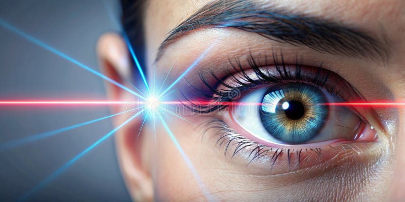 The Concept of Laser Vision Correction AI Generative Stock Illustration ...