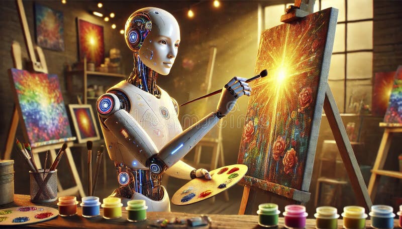 Concept of Latest Teaching Methods, AI Teacher Stock Illustration ...