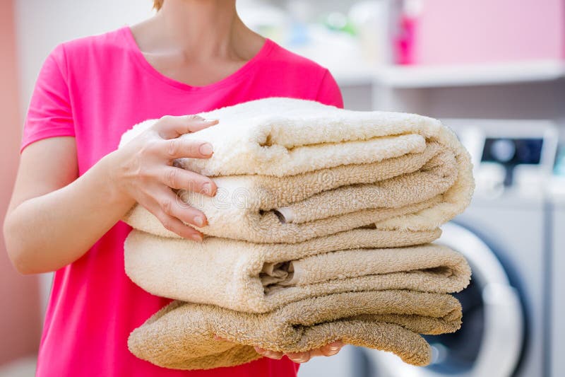 Concept of Laundry Service. Stock Image - Image of facility, machine ...