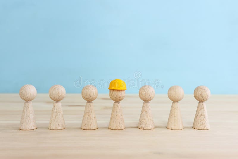 Concept of Leadership and Forwarding Ahead. Group of Figures and ...