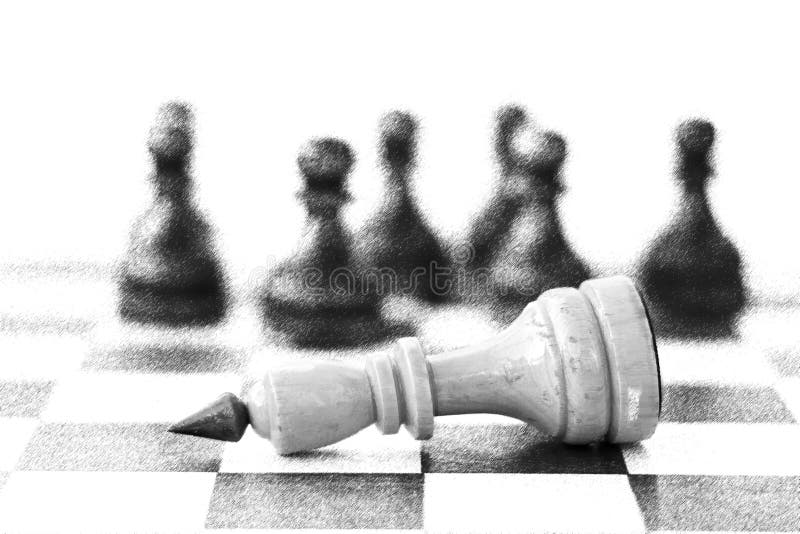 Concept of Leadership, Success, Motivation. Chess Pieces on the Board ...