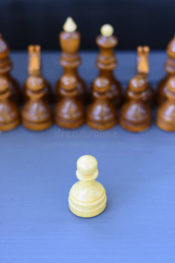 Concept of Leadership, Success, Motivation. Chess Pieces on the Board ...