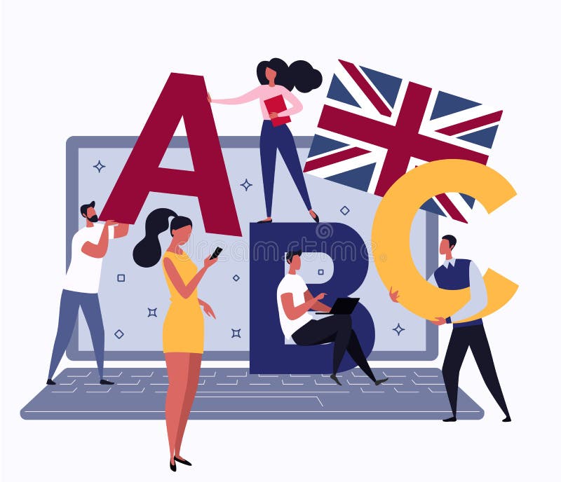 The Concept of Learning English for Work, Travel, Study. Young People ...