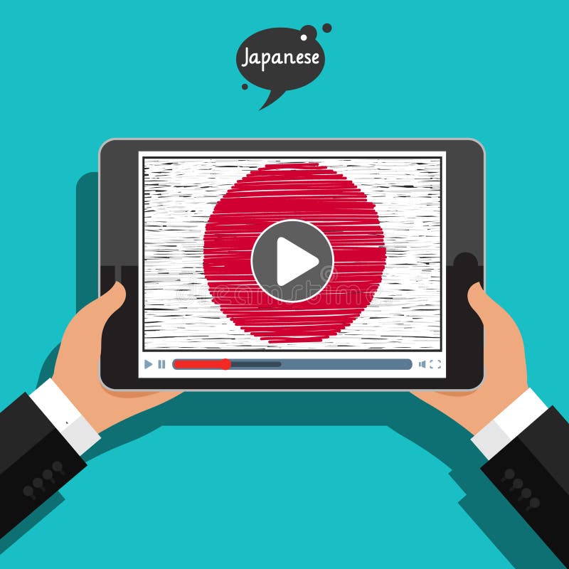 Concept of Learning Languages. Study Japanese Stock Vector ...