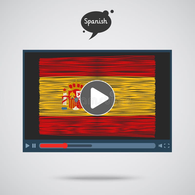 Concept of Learning Languages. Study Spanish Stock Vector ...