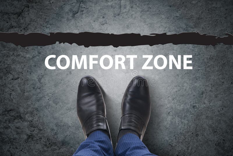 Concept of Leaving the Comfort Zone Stock Image - Image of development ...