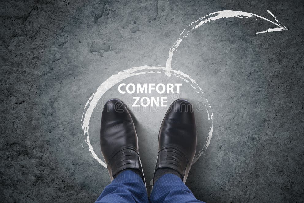 Concept of Leaving the Comfort Zone Stock Image - Image of career ...