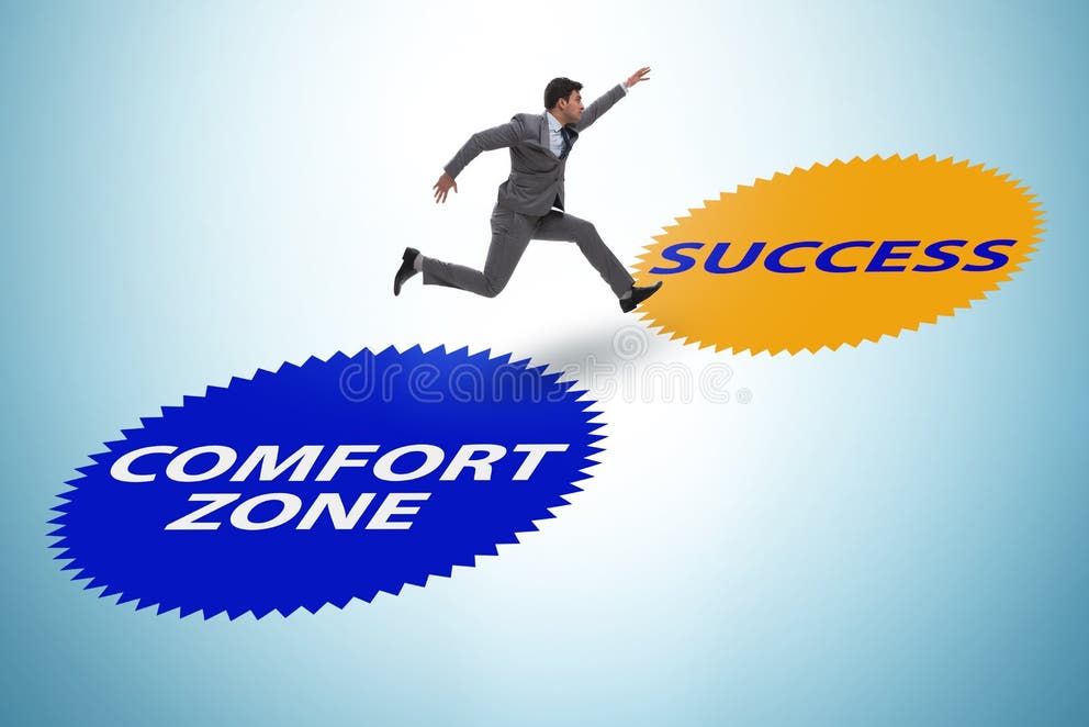 Concept of Leaving the Comfort Zone Stock Image - Image of confidence ...