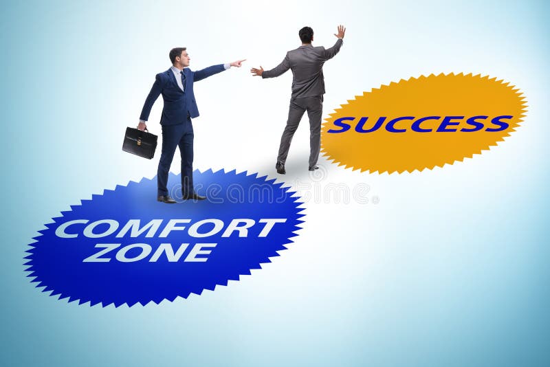 Concept of Leaving the Comfort Zone Stock Image - Image of leaving ...