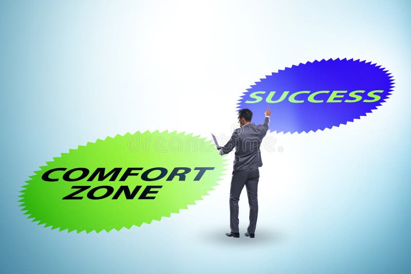 Concept of Leaving the Comfort Zone Stock Photo - Image of opportunity ...