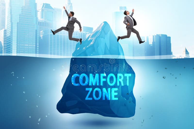 Concept of Leaving Zone of Comfort Stock Image - Image of inspiration ...