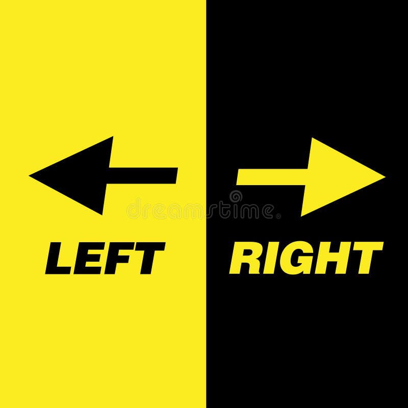 Left and Right stock vector. Illustration of simple - 116326055