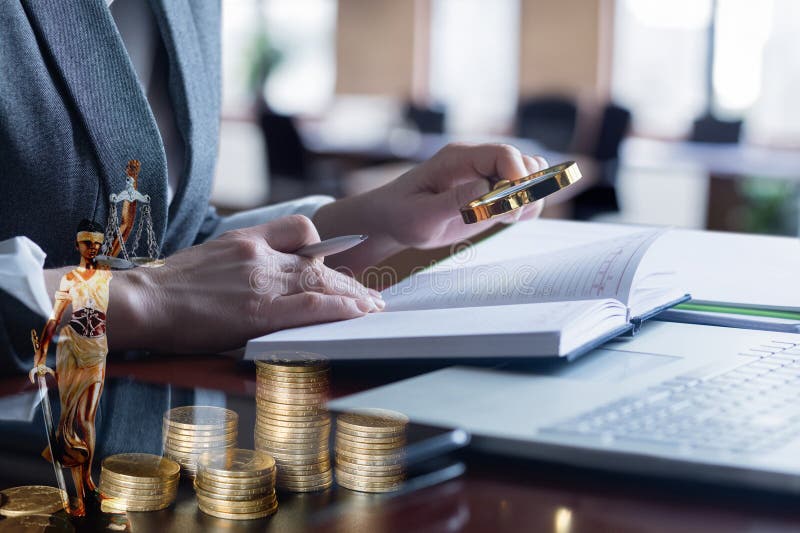 The Concept of Legal Audit and Financial Transparency Stock Photo ...