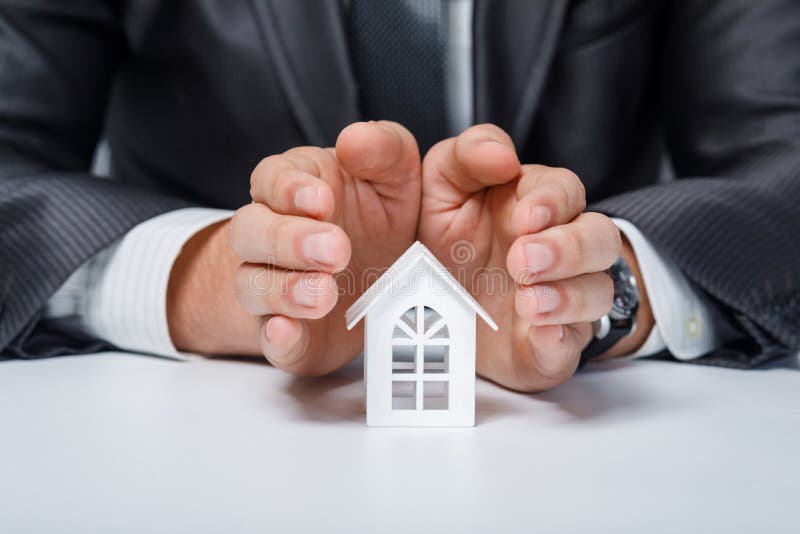 Concept of Legal Protection and Home Security Stock Photo - Image of ...