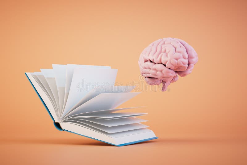 The Concept of Lifelong Learning. an Open Book and a Brain on a Pastel ...