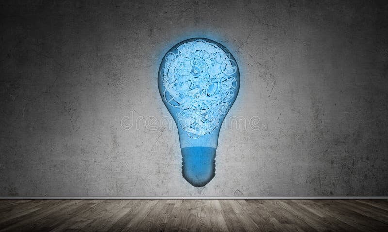 Concept of Lightbulb As Symbol of New Idea. Stock Photo - Image of ...