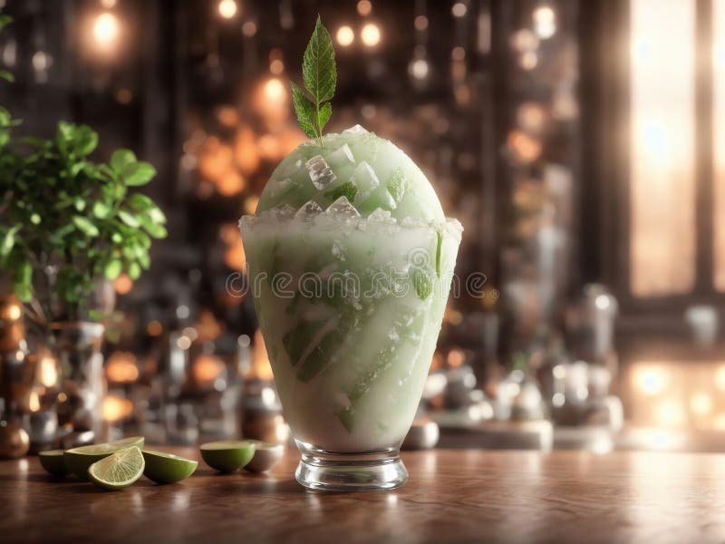 Lime Delight .AI Generated stock illustration. Illustration of brown ...