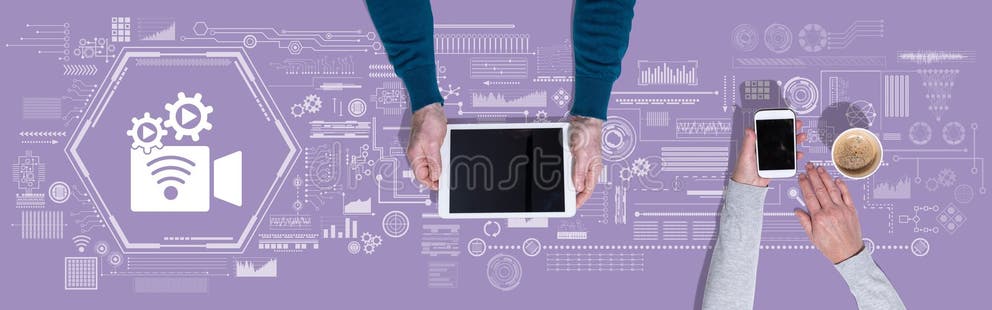 Concept of live streaming stock image. Image of streaming - 370771429