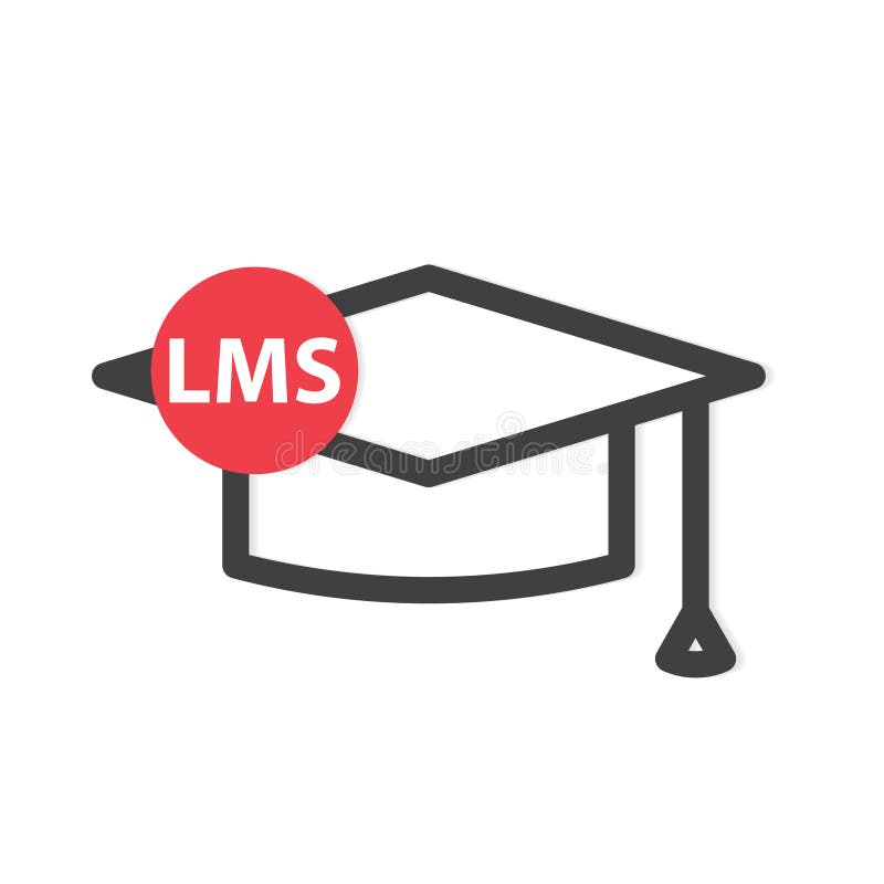 Concept of LMS Learning Management System Acronym and Graduation Hat ...