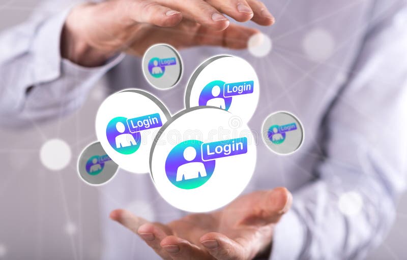 Concept of login stock photo. Image of site, authentication - 227259664