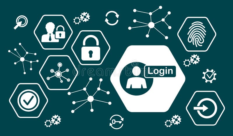 Concept of login stock illustration. Illustration of account - 251931763