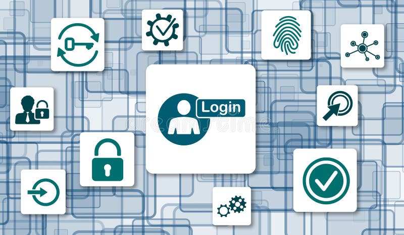 Concept of login stock illustration. Illustration of account - 251931763