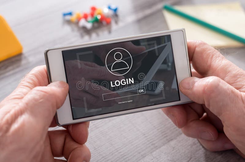 Concept of login stock image. Image of website, access - 156380681