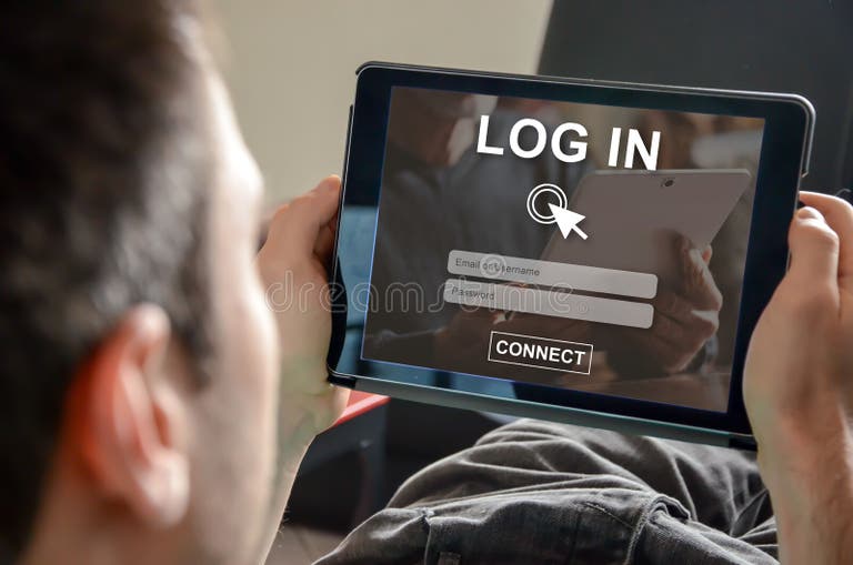 Concept of login stock photo. Image of form, website - 131430850